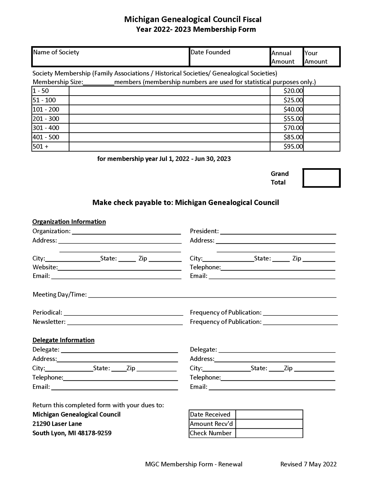 Join/Renew – Michigan Genealogical Council